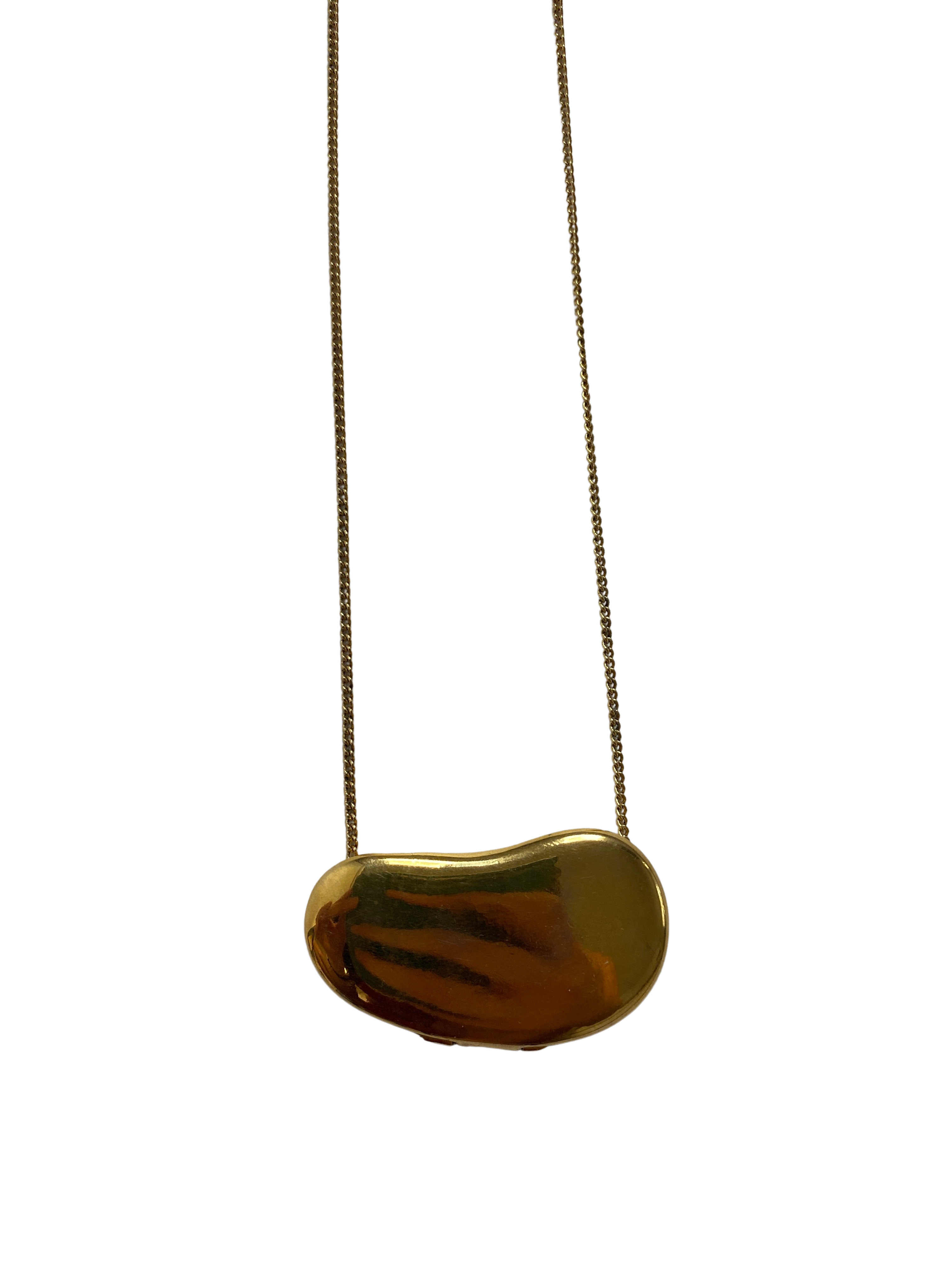 Elsa Peretti for Halston Gold Bean necklace – The Millennial Decorator